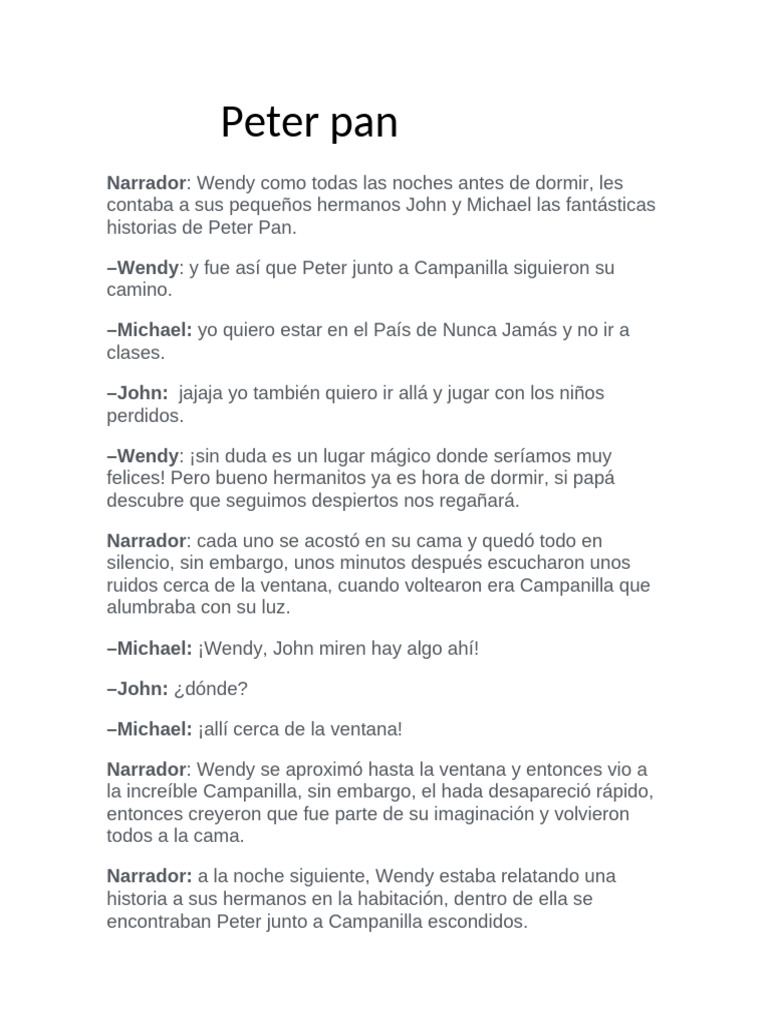 Peter pan | PDF