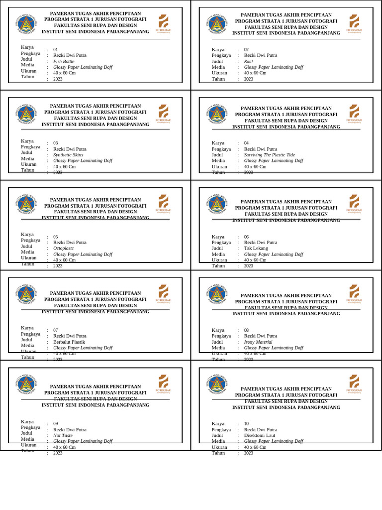 Salinan Dari 02 Dandi Saputra Bapak Amri Dan Ibu Tati Paper Laminating Doff 40 X 60 CM 2023-2 | PDF
