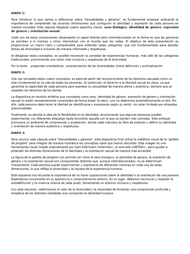 02 - Cápsula - Sexualidades y Géneros | PDF