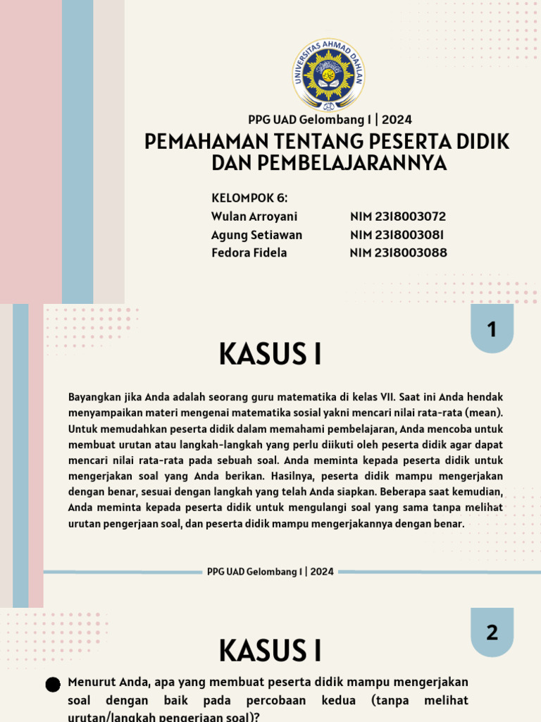 Kolaborasi - Memahami Peserta Didik | PDF