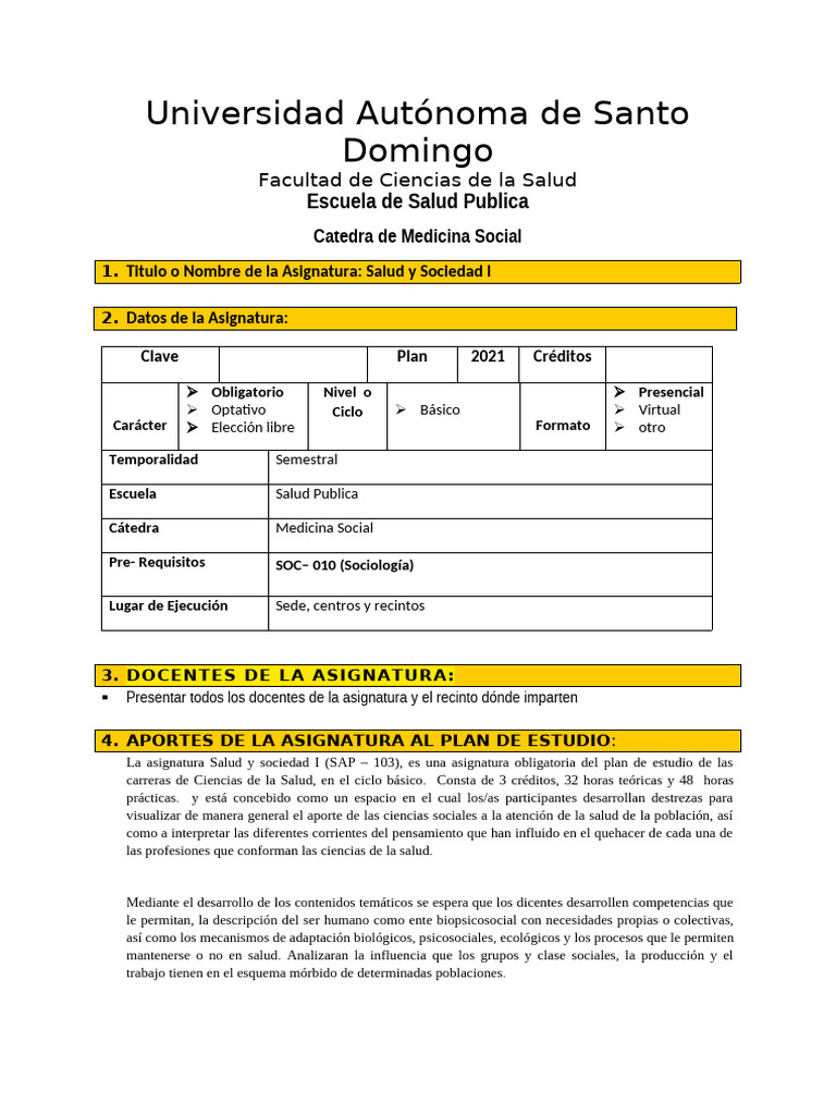 Programa SAP 103 | PDF
