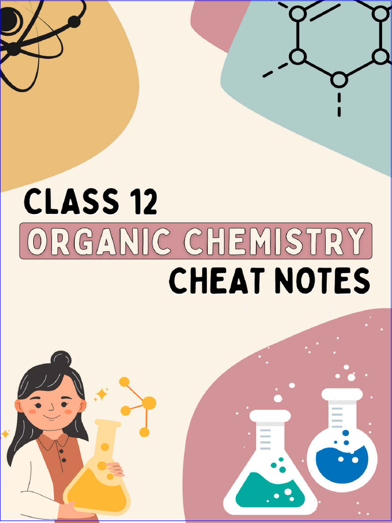 Class 12 Organic chemistry Cheat Sheet | PDF
