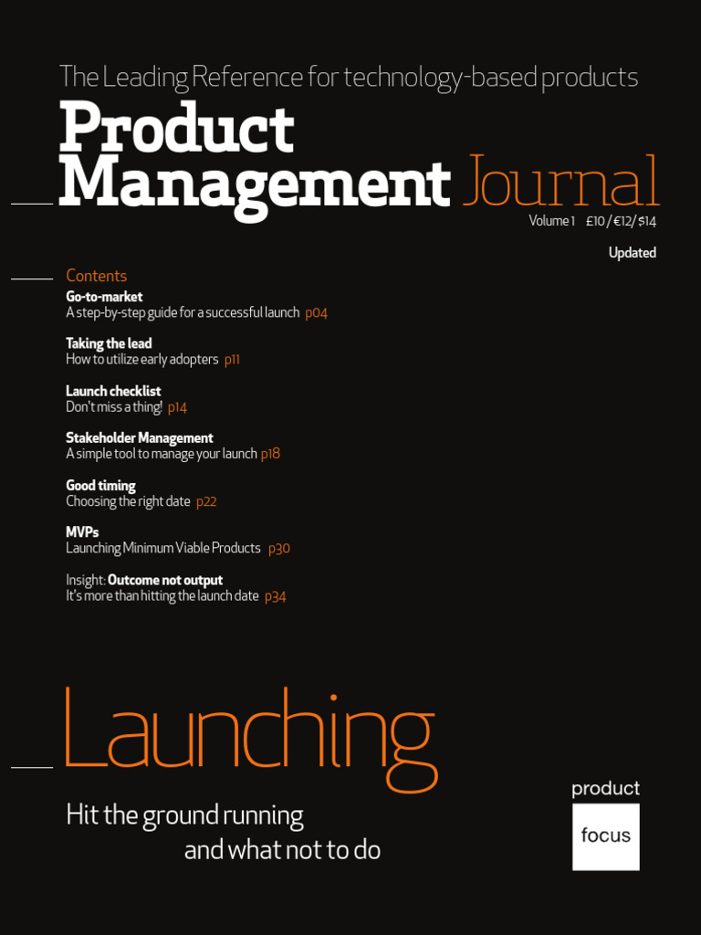 Product Management Journal Launching | PDF