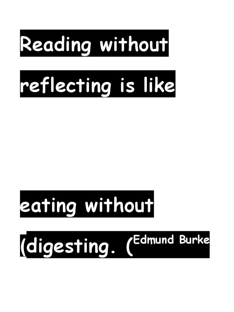 Reading Without Reflecting Is Like | PDF | Philosophy | Religion ...