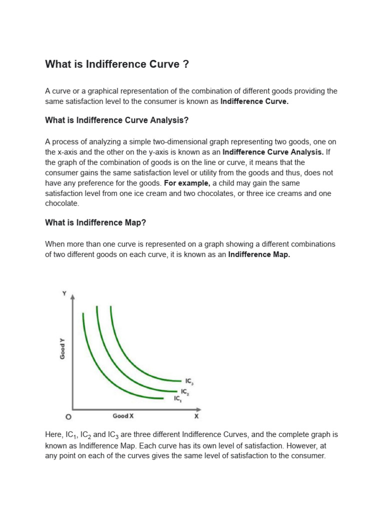 Indifference Curve | PDF