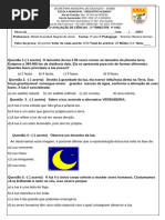 Questionário de Ciências Tema Lua, Fases Da Lua e Eclipses | PDF | Lua | Eclipse