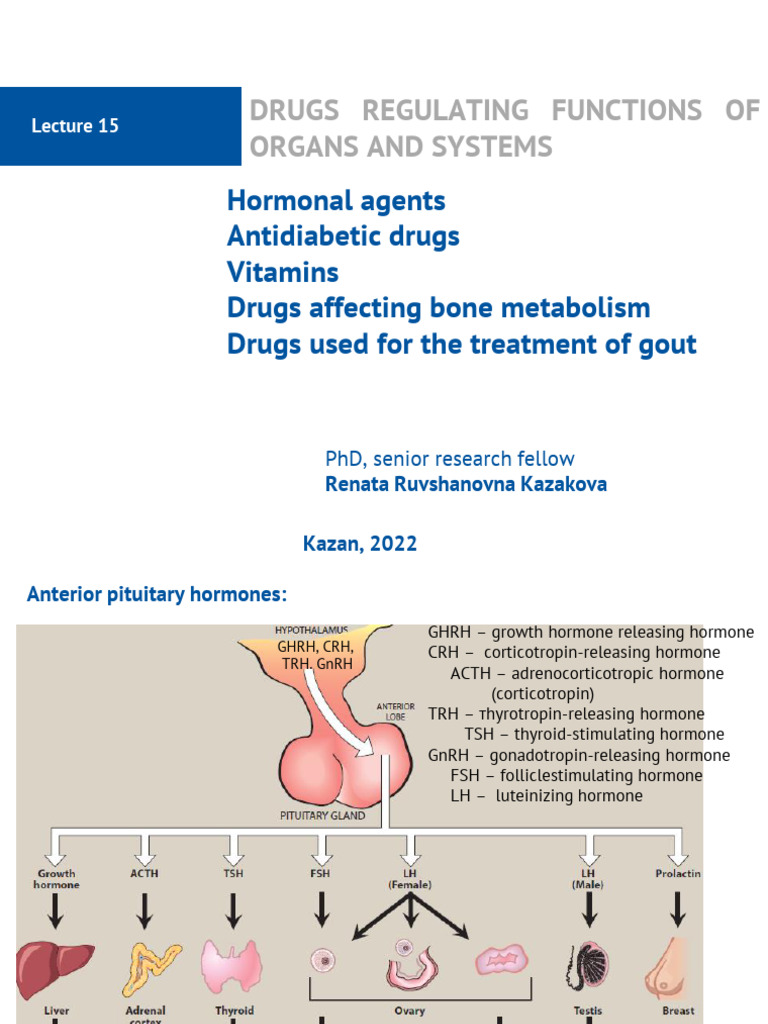 Hormonal Drugs and Organ Regulation | PDF | Adrenocorticotropic Hormone ...