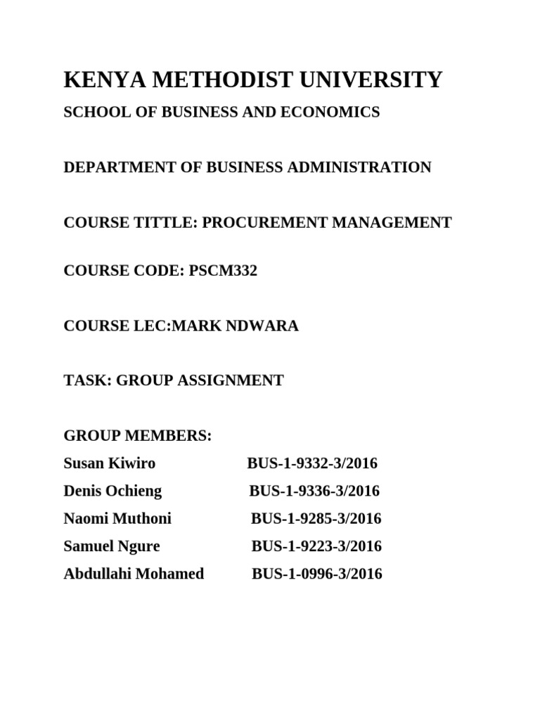 Kenya Methodist University | PDF