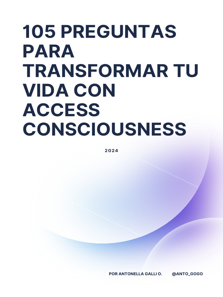 105 Preguntas Access Consciousness | PDF