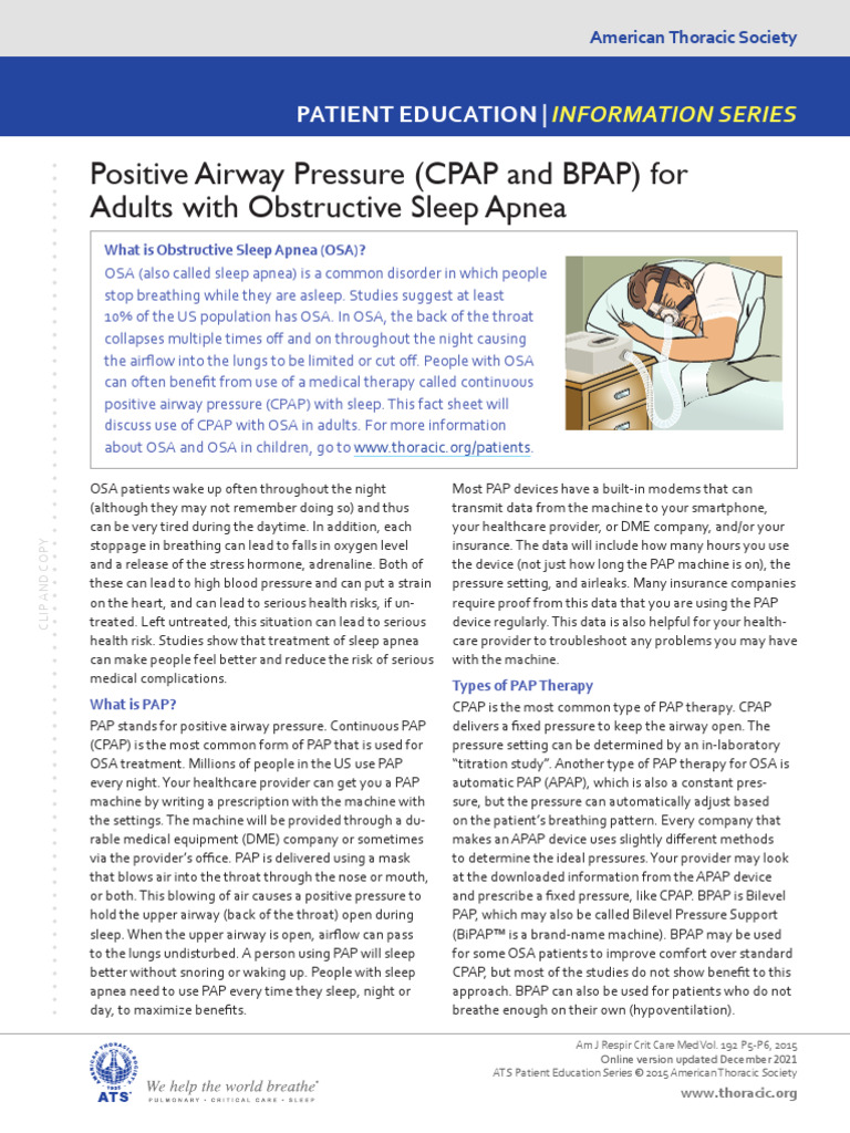 Cpap For Osa | PDF