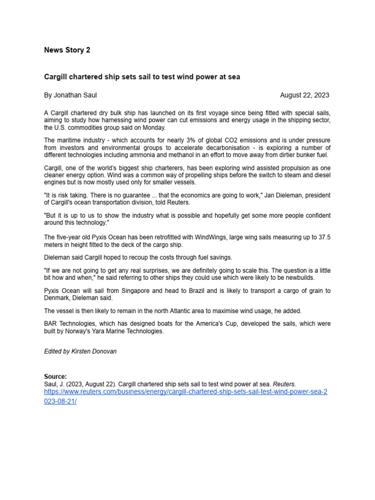 English G11 - IA1 - News Story 2 - For Students (Ashoka) | PDF