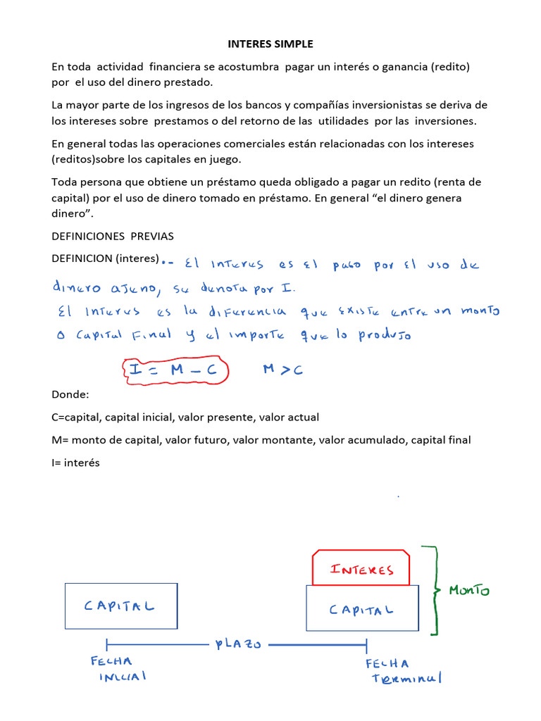 Interes Simple | PDF