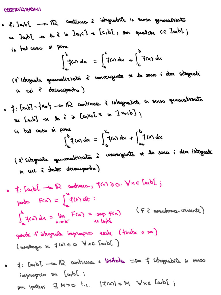 Lezione Integrali Impropri | PDF