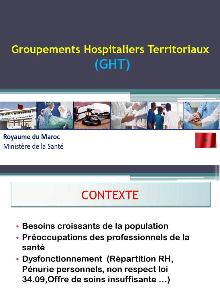 Groupements Hospitaliers Territoriaux (GHT) | PDF