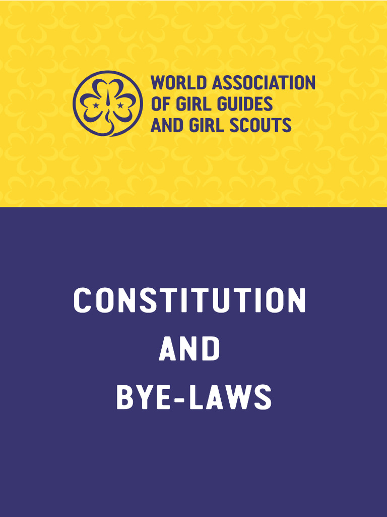 WAGGGS CIO Constitution and Bye-Laws - EnG August 2023 | PDF