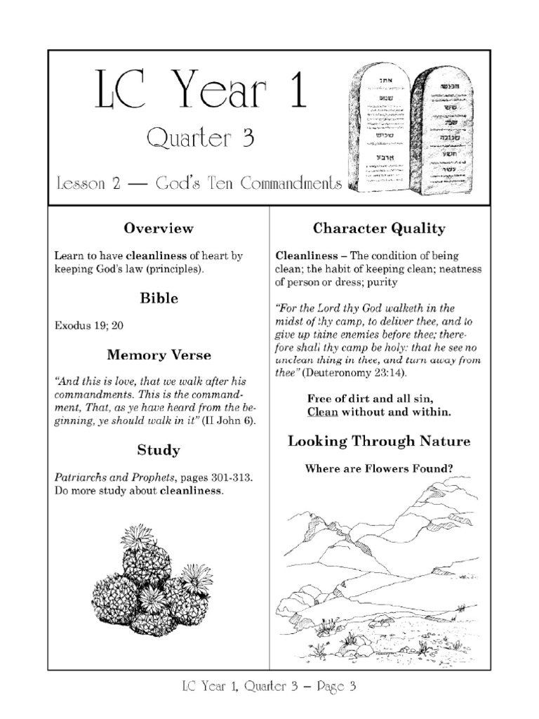 Y1Q3 Little Children's Bible Lesson - Pages | PDF