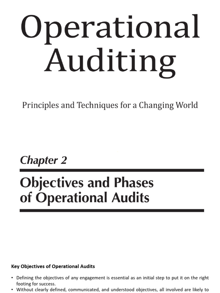 Chapter 2 Objectives and Phases of Operational Audits | PDF