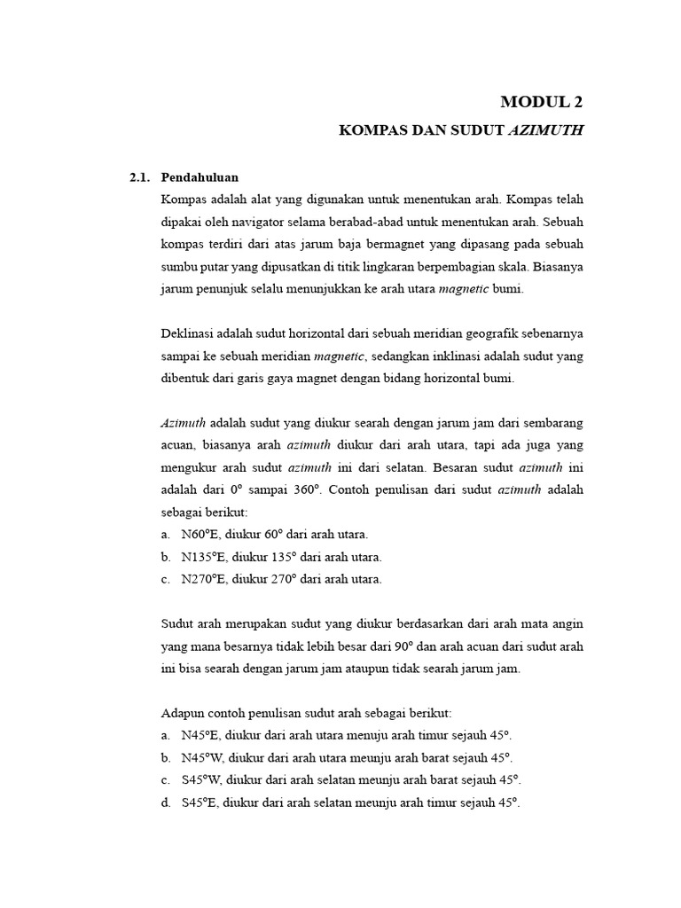Modul 2 Praktikum Perpetaan | PDF