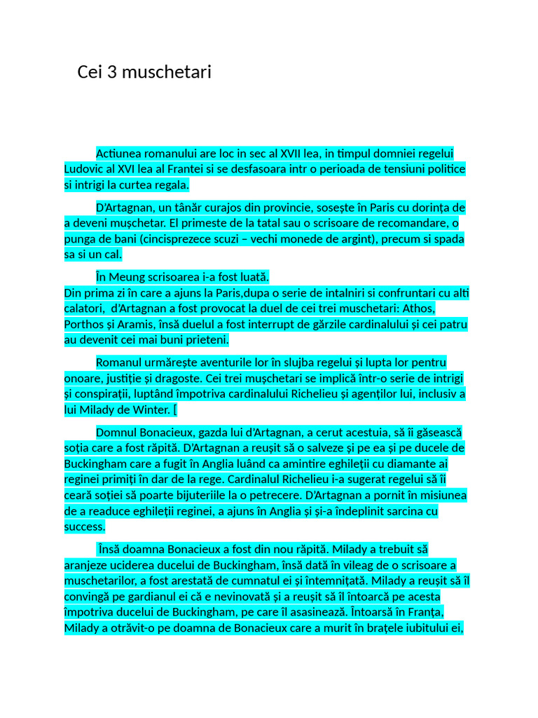 Cei 3 Muschetari Pdf