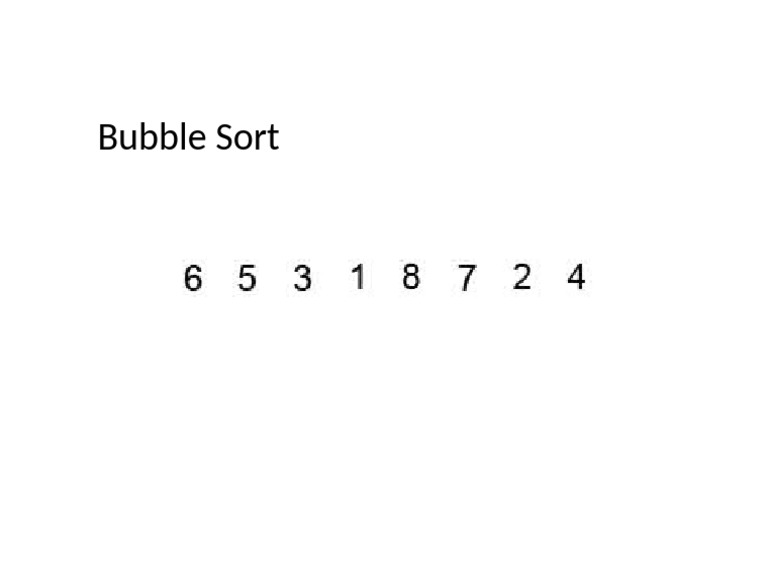 Bubble Sort | PDF