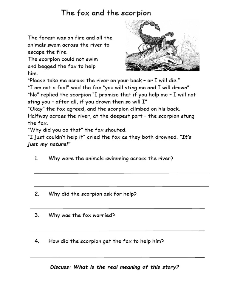 The Fox and The Scorpion | PDF