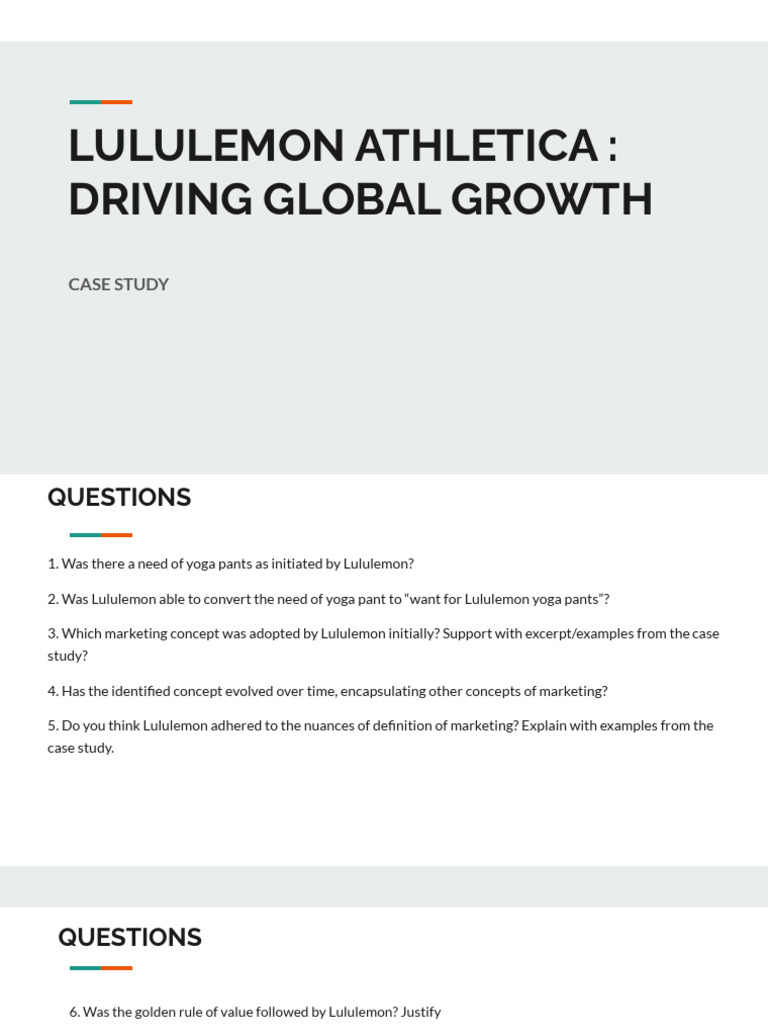 Lululemon Case Study | PDF