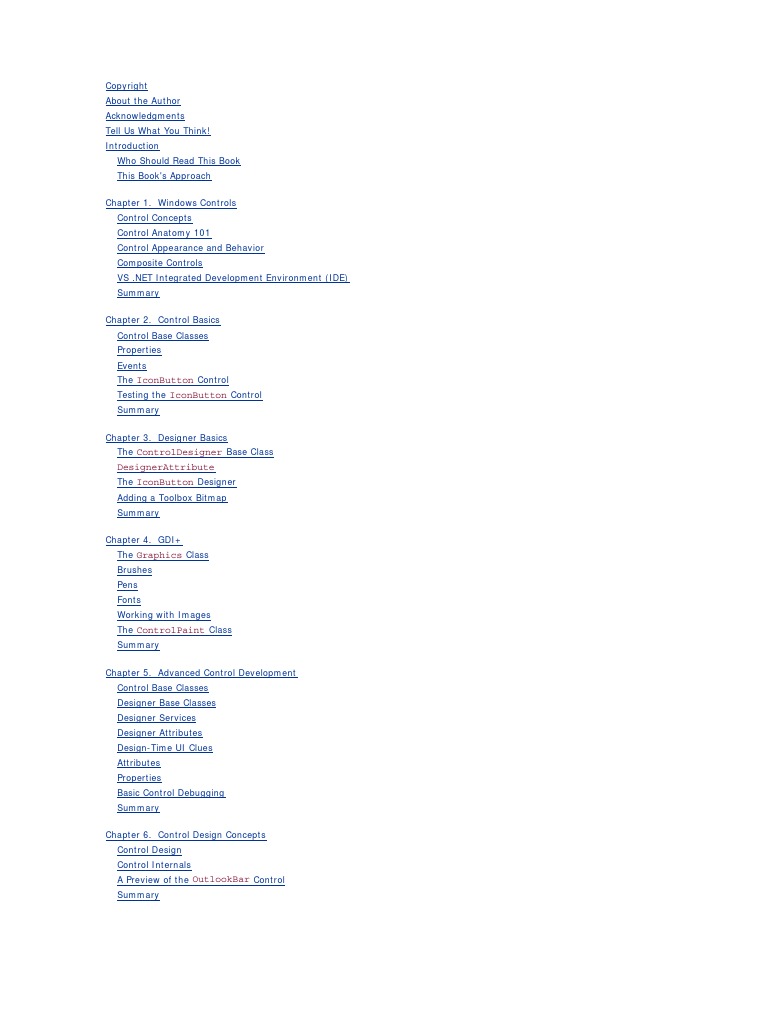 Dotnet Windows Forms Custom Controls | PDF