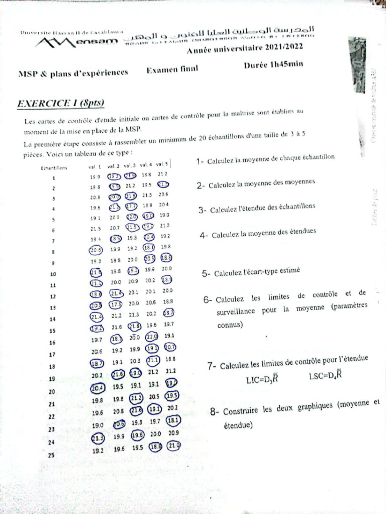 Exam MSP Plans | PDF