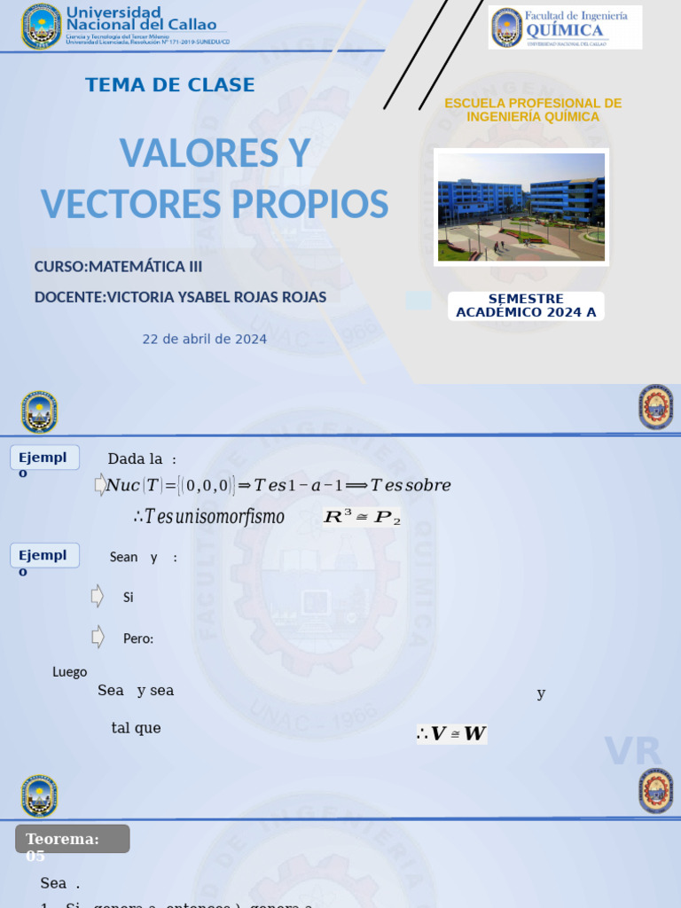 Valores y Vectores Propios | PDF