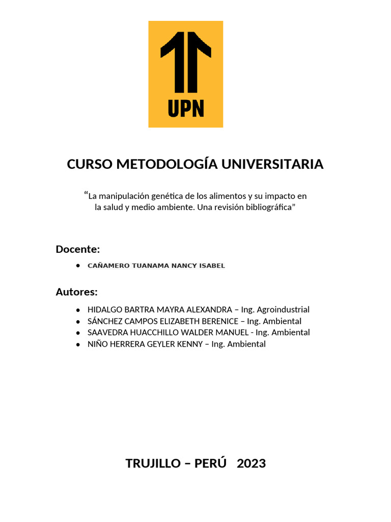 Metodologia Universitariaa (Autoguardado) (1) 2323 | PDF
