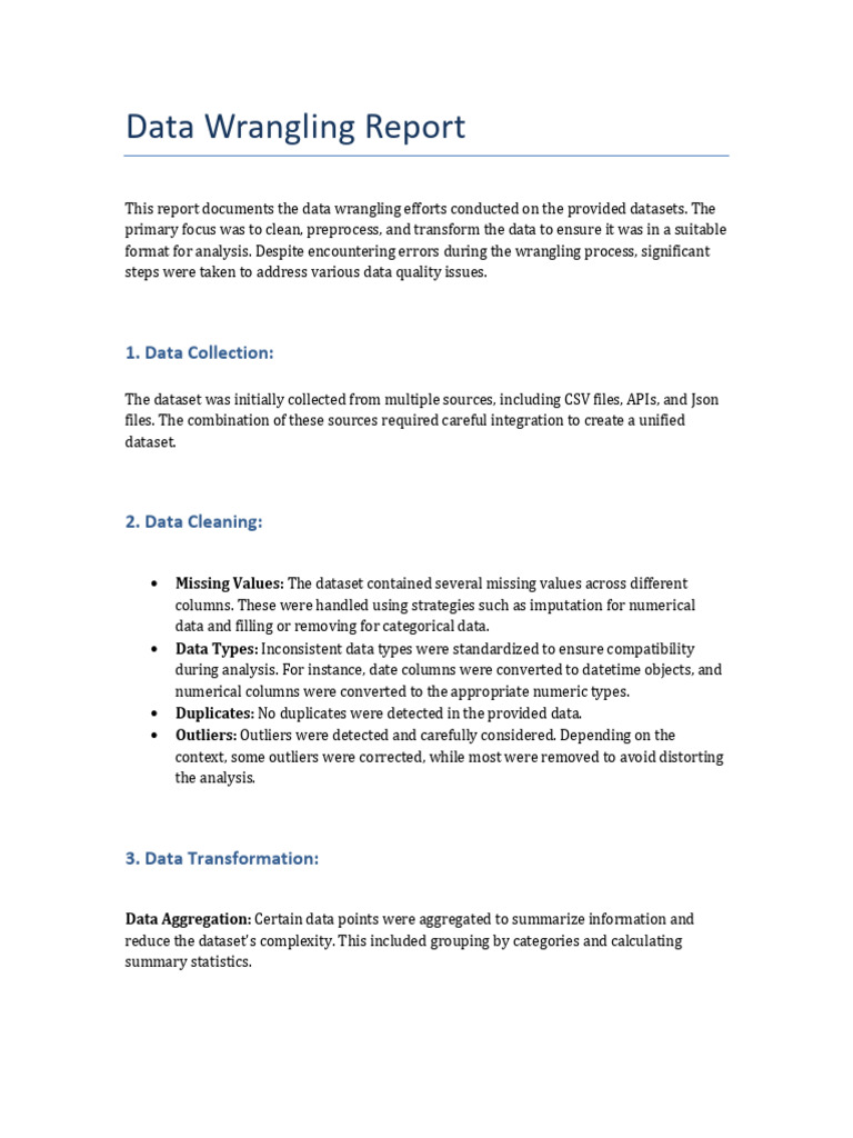 Wrangle Report | PDF