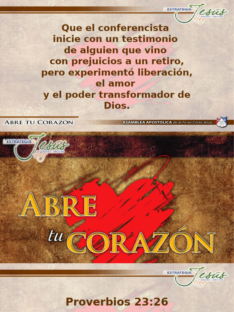 1 Abre Tu Corazon Pastor Cesar | PDF