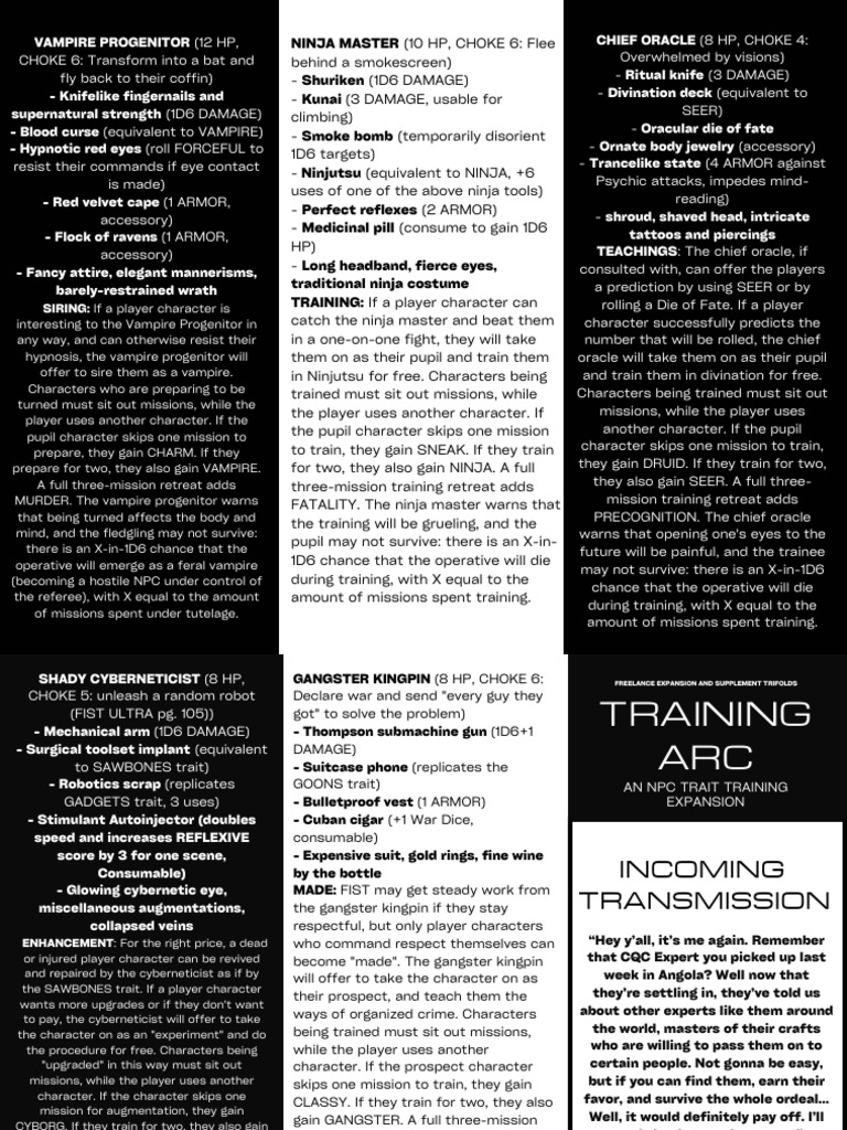 Feast Training Arc | PDF