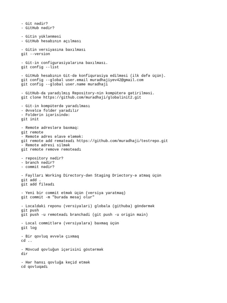 Git & GitHub - Draft Lesson | PDF