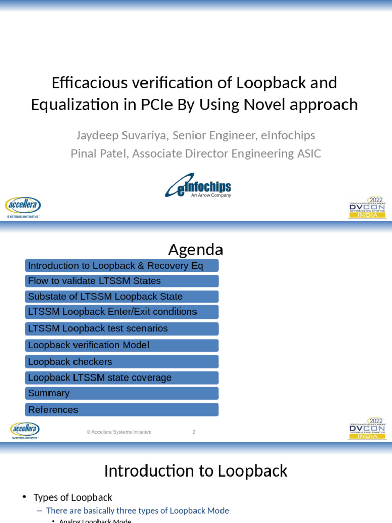 Efficacious Verification of Loopback and Equalization in PCIe by Using Novel Approach | PDF