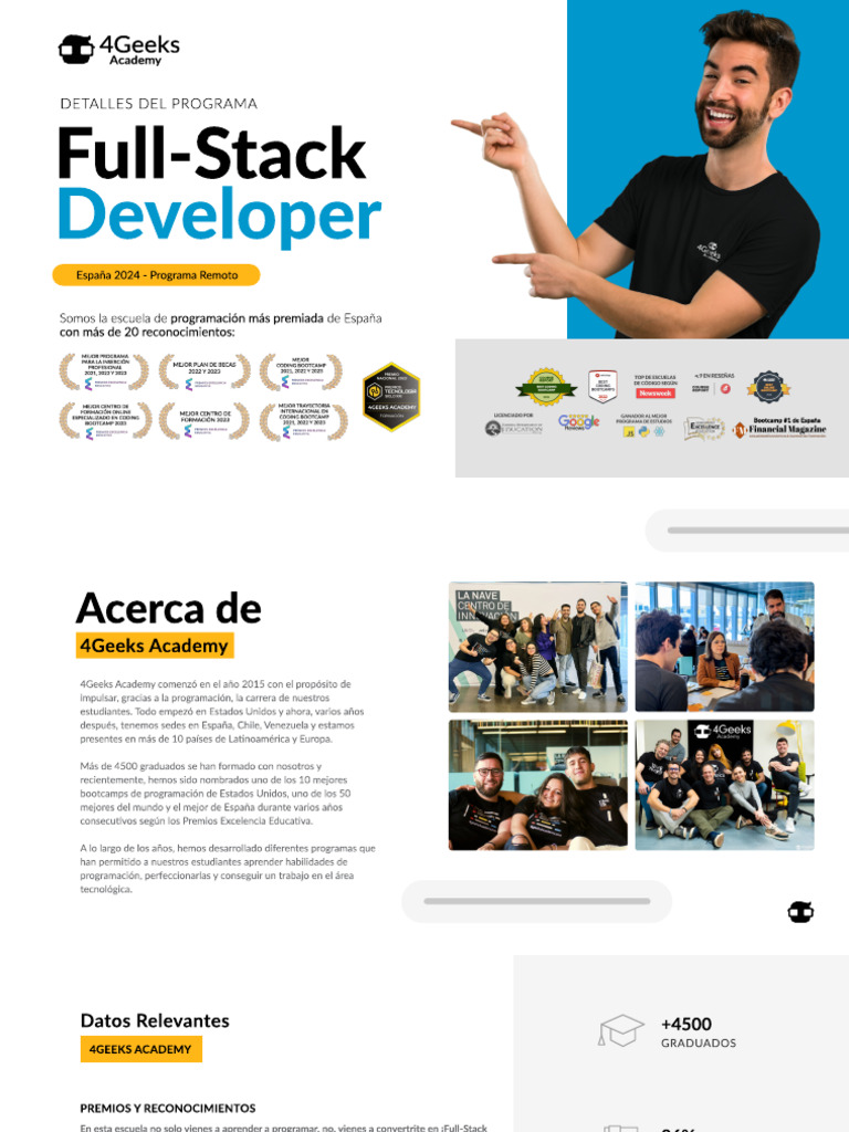 Syllabus Full Stack Espana B | PDF