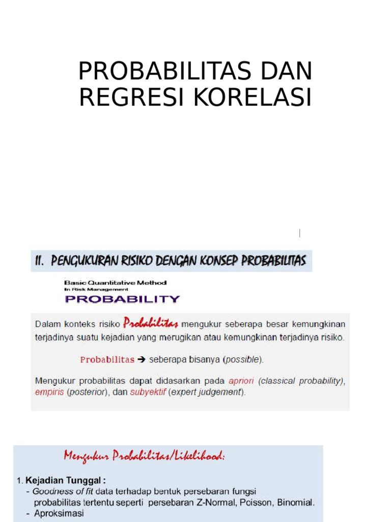 PROBABILITAS DAN REGRESI KORELASI - Ahnaf Muzhaffar | PDF PROBABILITAS DAN REGRESI KORELASI - Ahnaf Muzhaffar | PDF