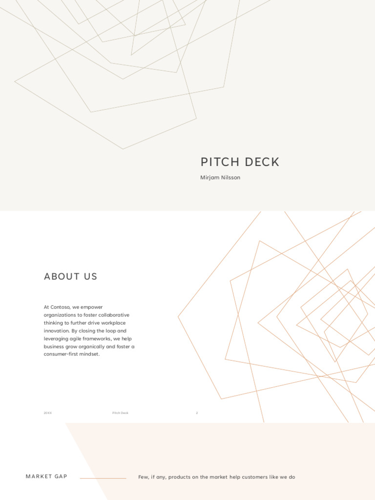 Pitch Deck: Mirjam Nilsson | PDF