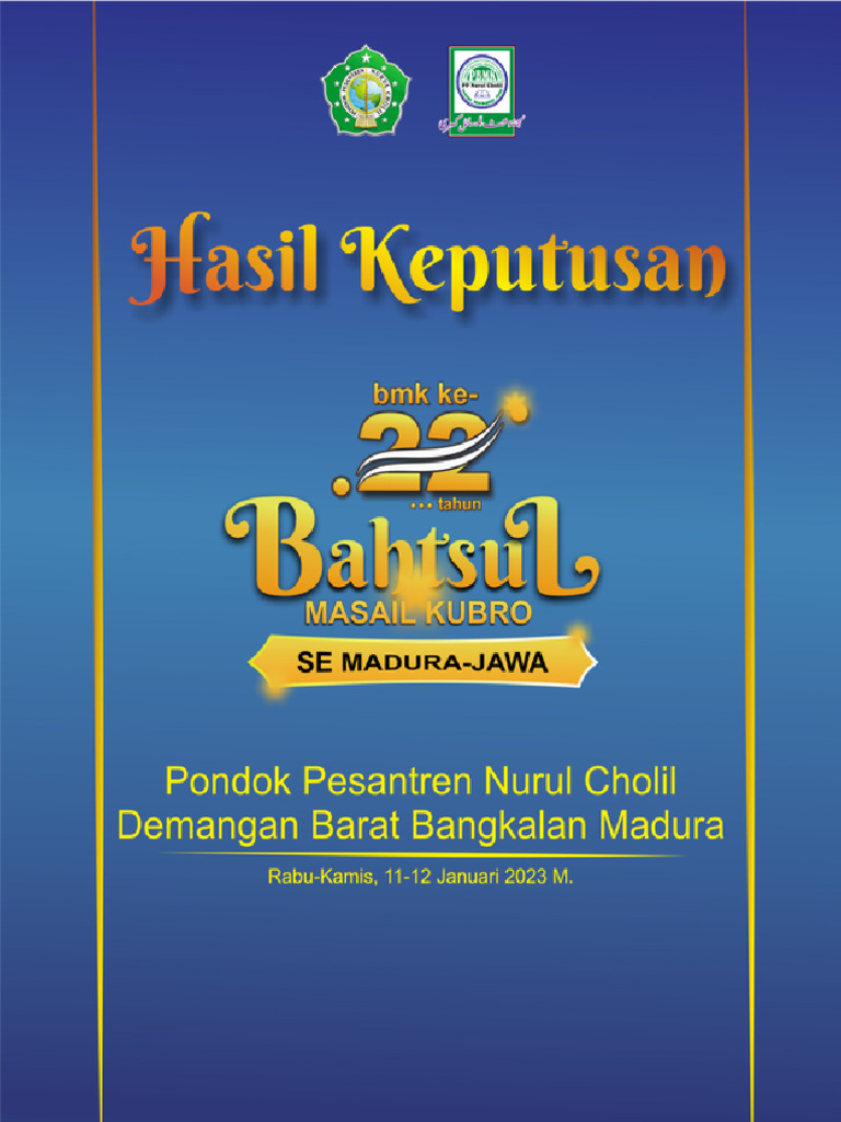 Hasil Keputusan BMK Xxii | PDF