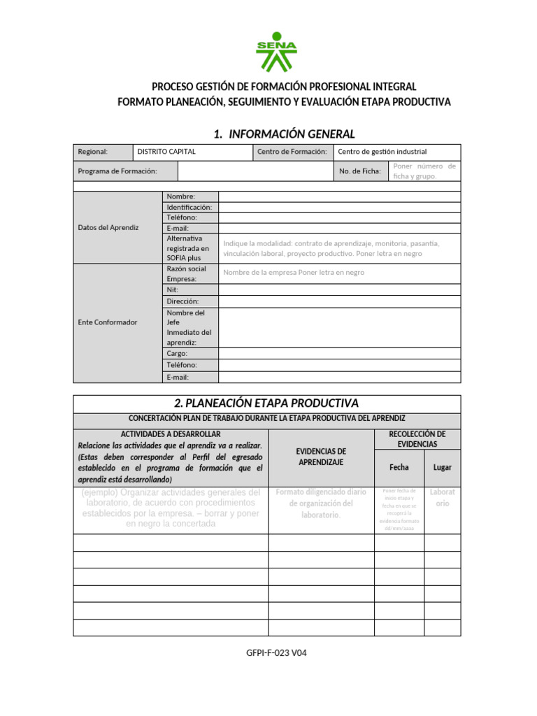 Copia de Formato F-023 | PDF