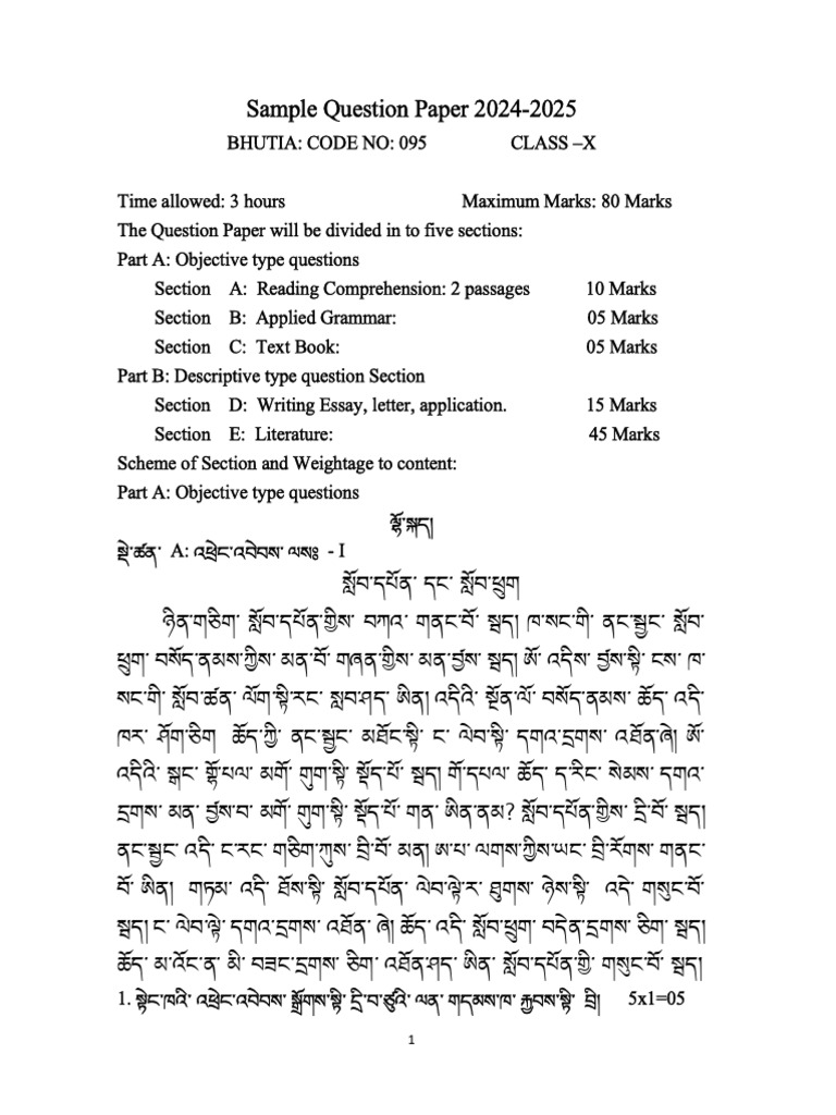Bhutia SQP | PDF