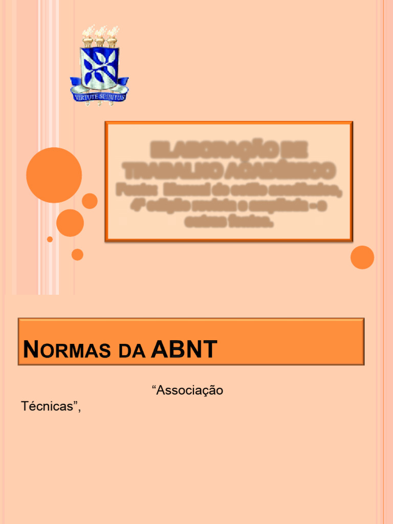 Slide - ABNT Ufba | PDF