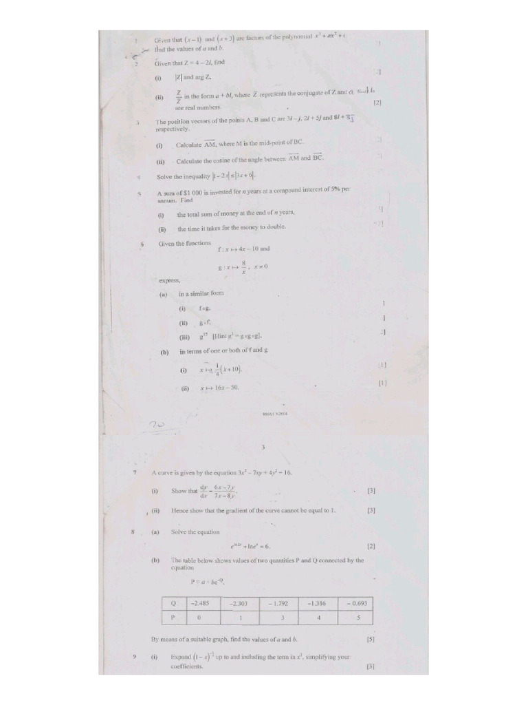 2006 Mathematics | PDF