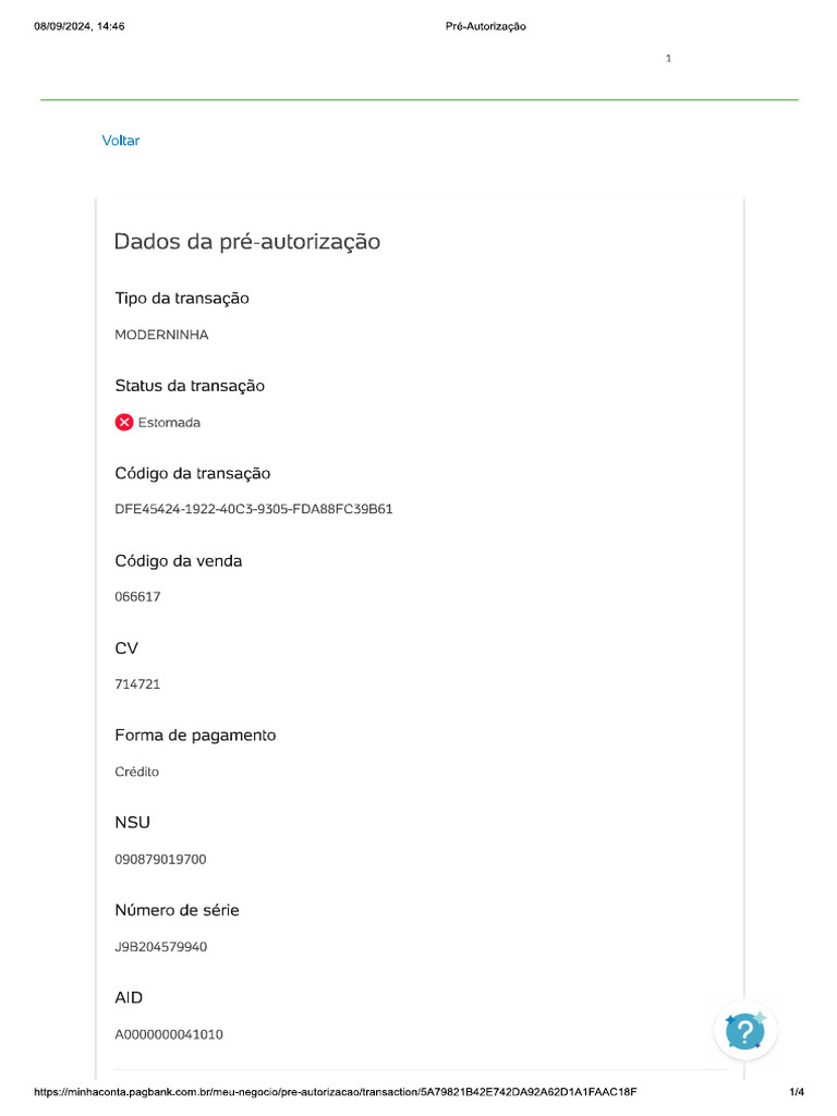 Comprovante de cancelamento | PDF