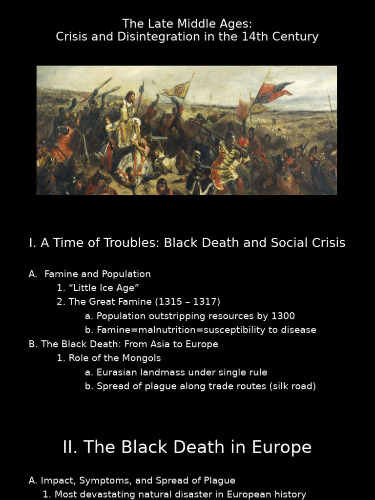 1 The Late Middle Ages Notes 2020 | PDF