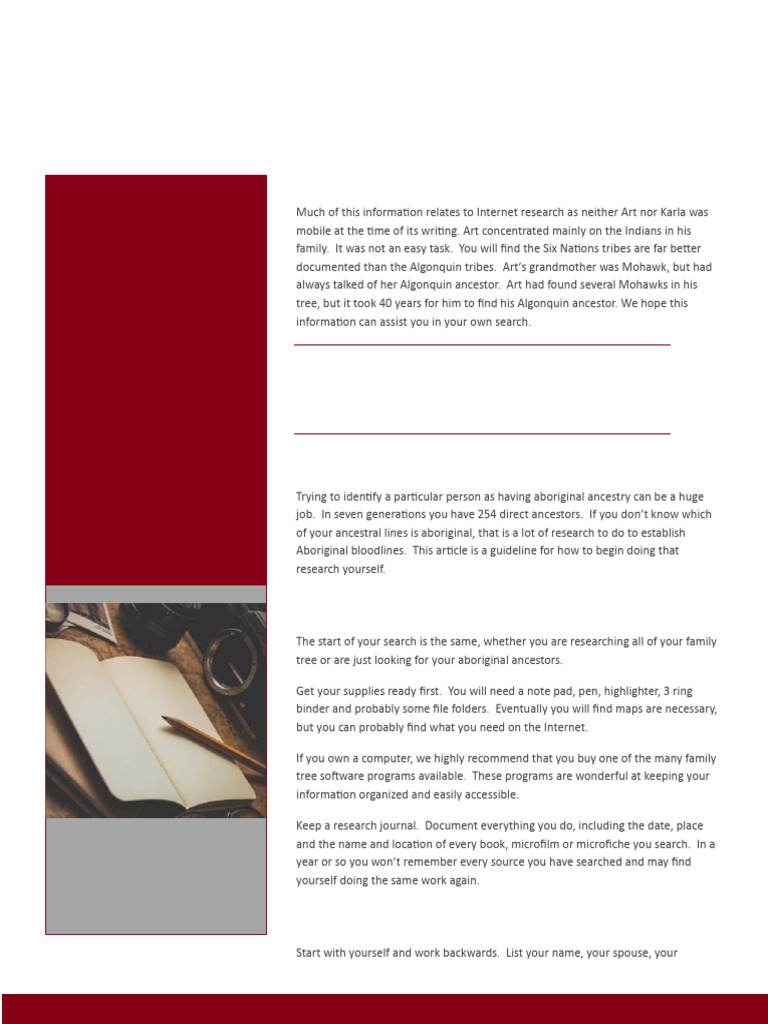 Family Research Basics v2.0 | PDF