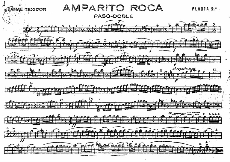 Amparito Roca - Flauta 2 | PDF