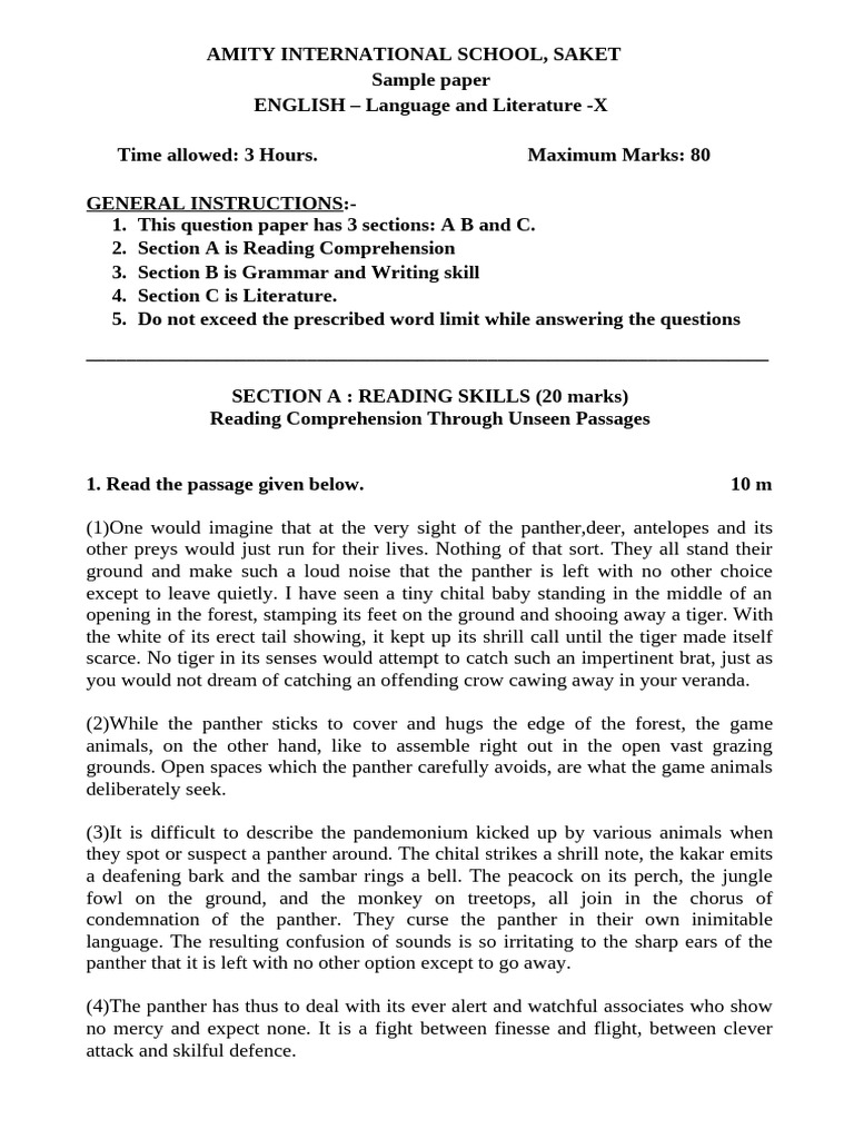 Sample paper- PT 2 | PDF