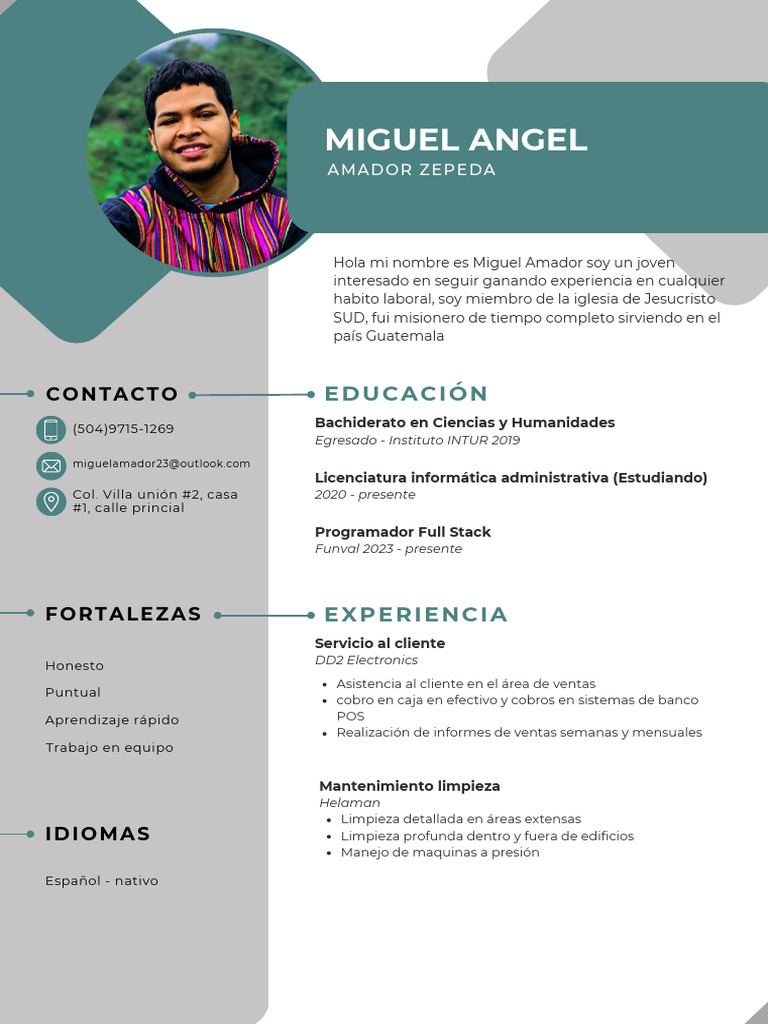Curriculum Miguel 2024 Actualizado | PDF