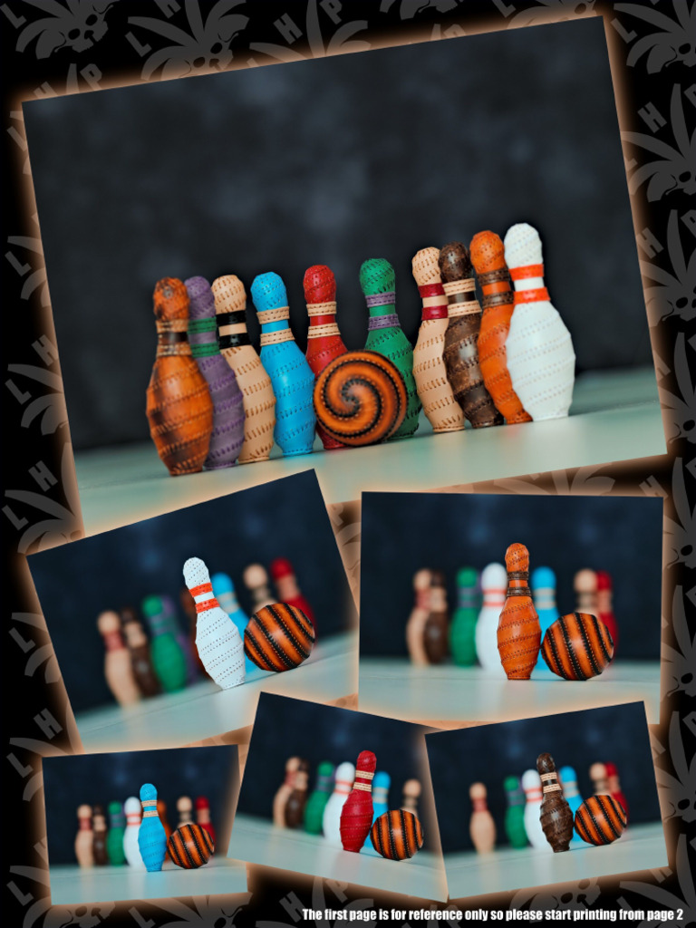 Leather Bowling Pin Leatherhubpatterns 1 | PDF